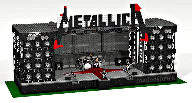 Designed With Original Lego Parts. Building ROCK CONCERT STAGE ...