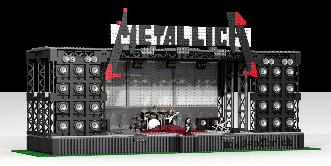 CUSTOM LEGO BUILDING Rock Concert Stage Metallica 30 inches | Etsy