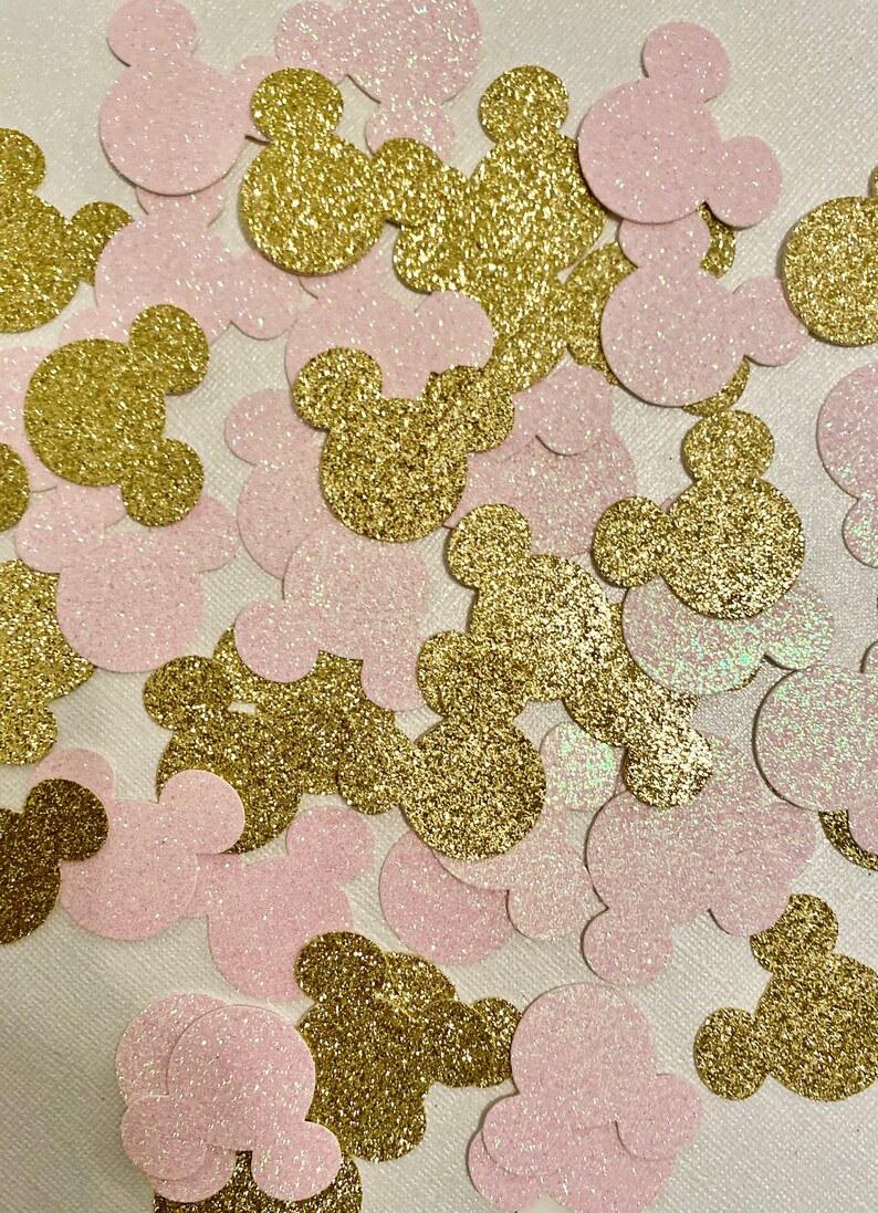 Minnie Mouse ConfettiPink and Gold 1st Birthday | Etsy