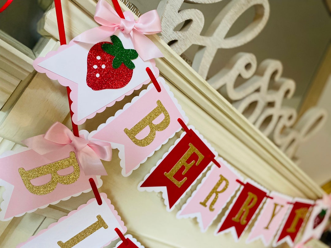 Berry 1st Birthday, Sweet One Strawberry Birthday, Strawberry Party ...