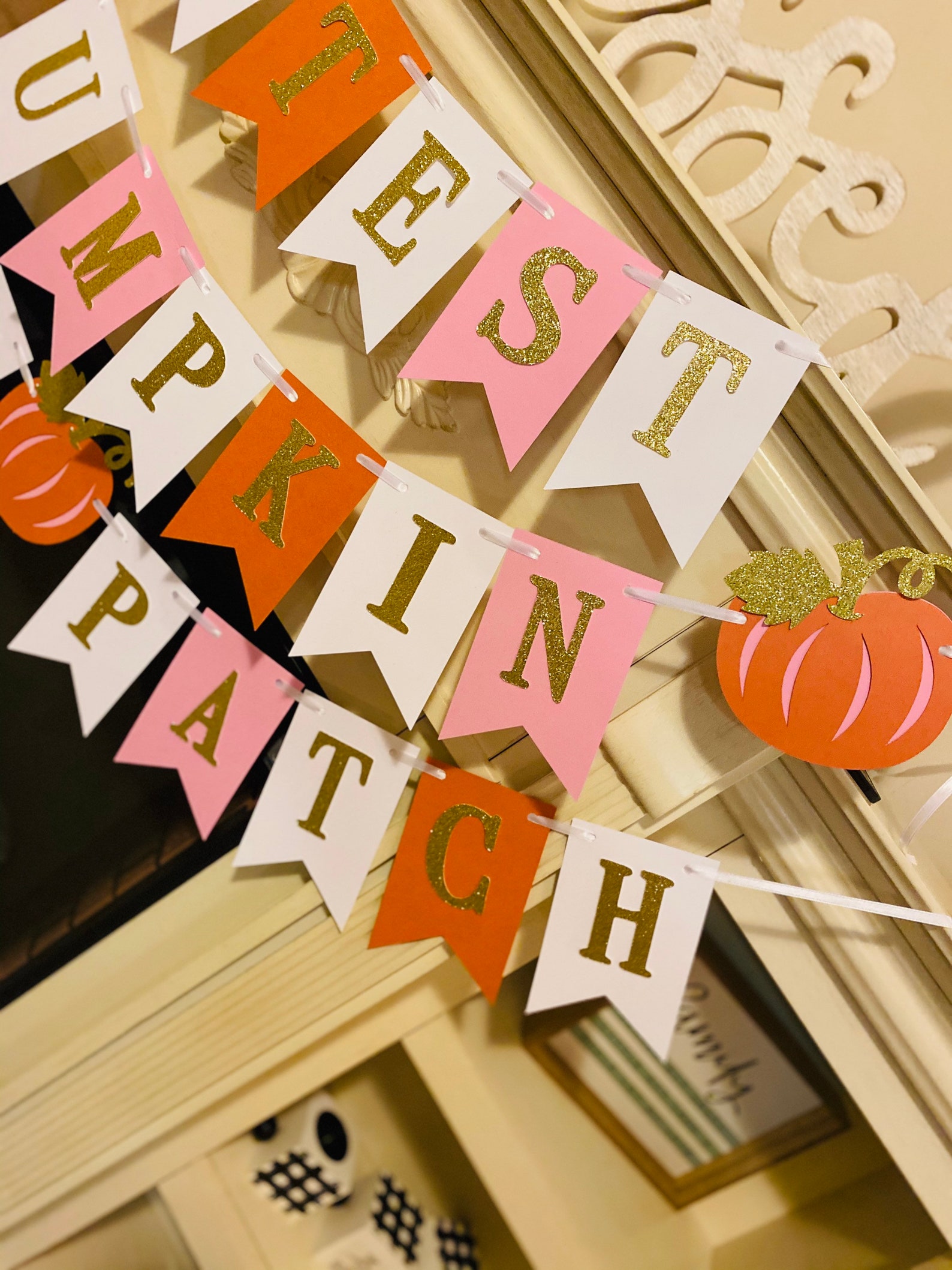 Pumpkin Birthday Banner Pumpkin 1st Birthdaycutest Pumpkin - Etsy
