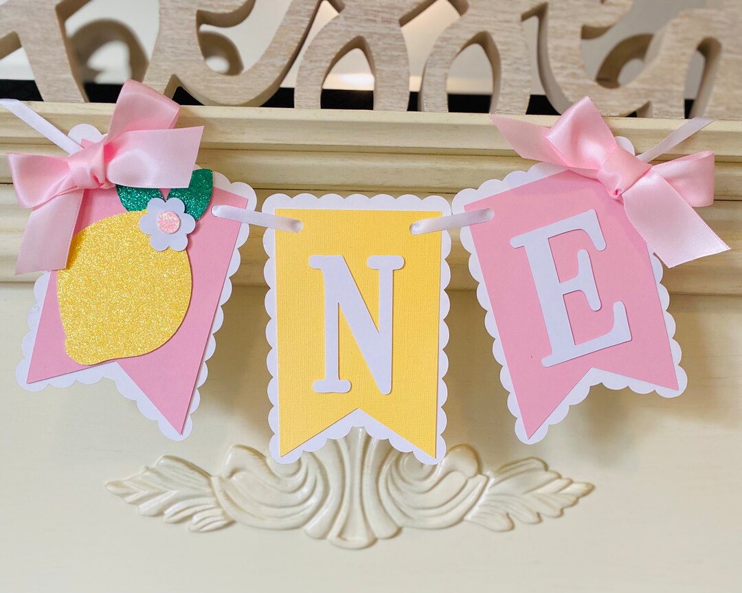 Lemonade High Chair Banner , Lemonade First Birthday Decorations, Lemon ...