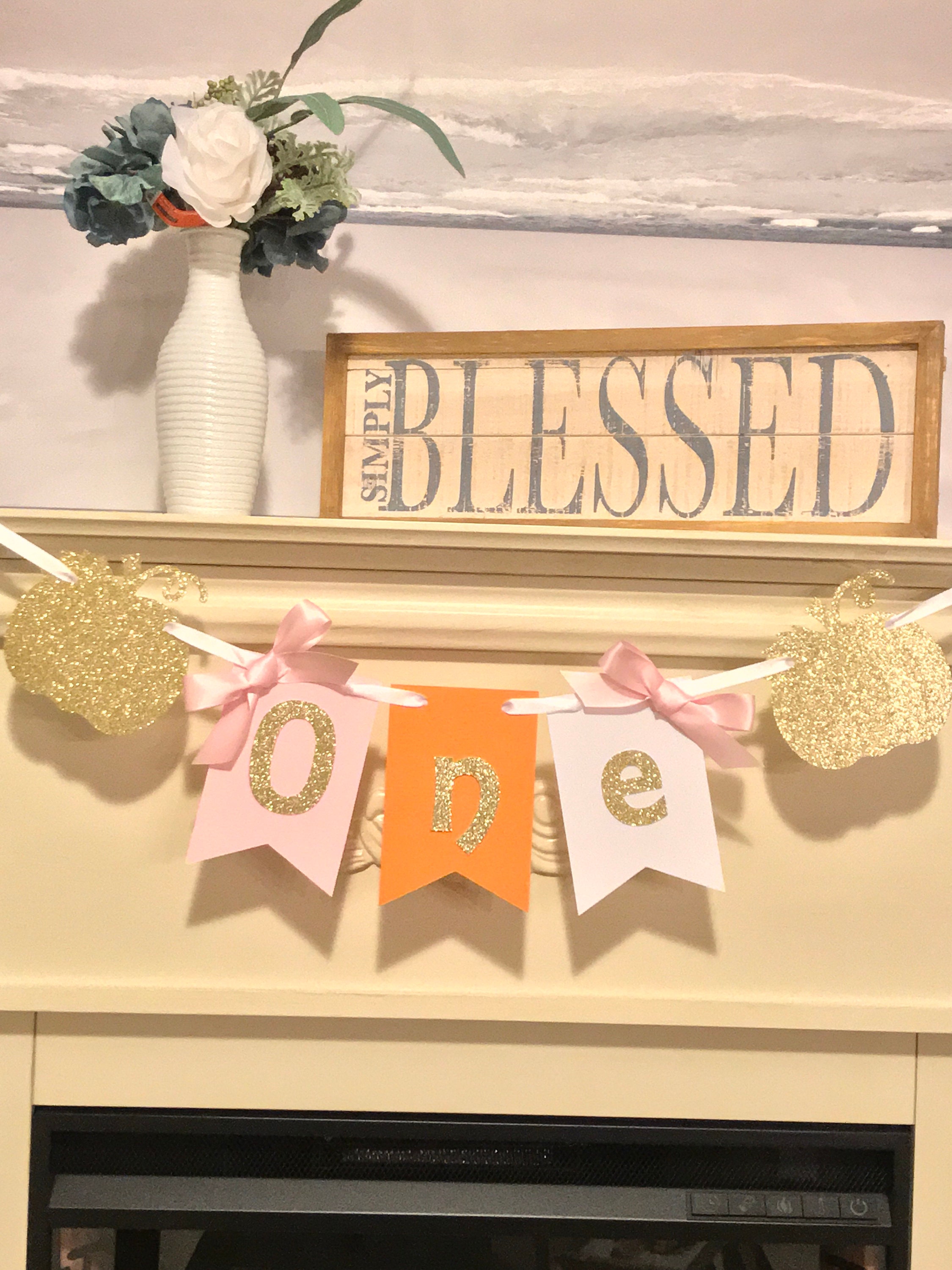 Pumpkin Banner 1st BirthdayPumpkin High Chair Banner. Pumpkin | Etsy