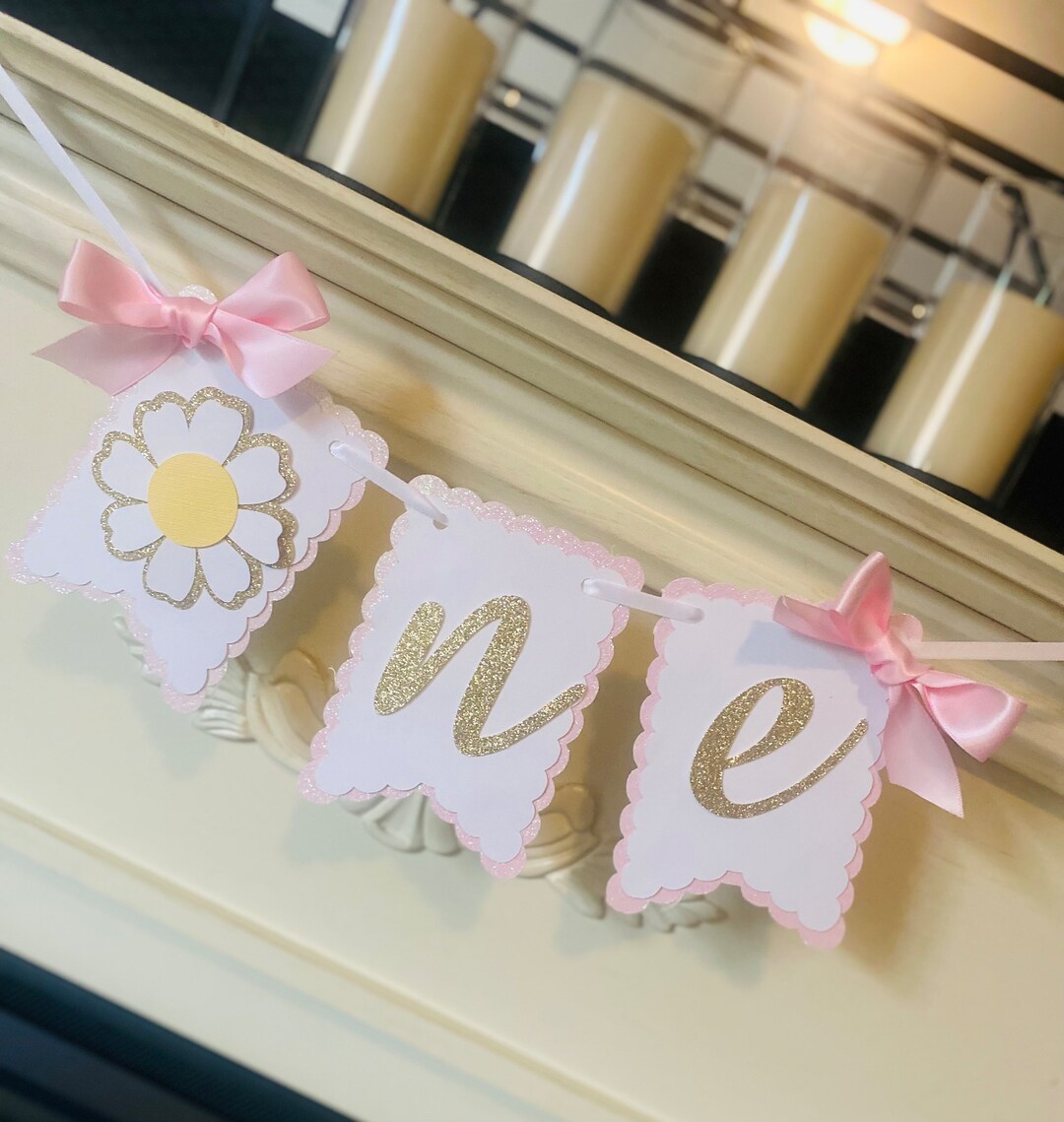 Daisy Birthday Decorations, Daisy High Chair Banner, Daisy Birthday ...