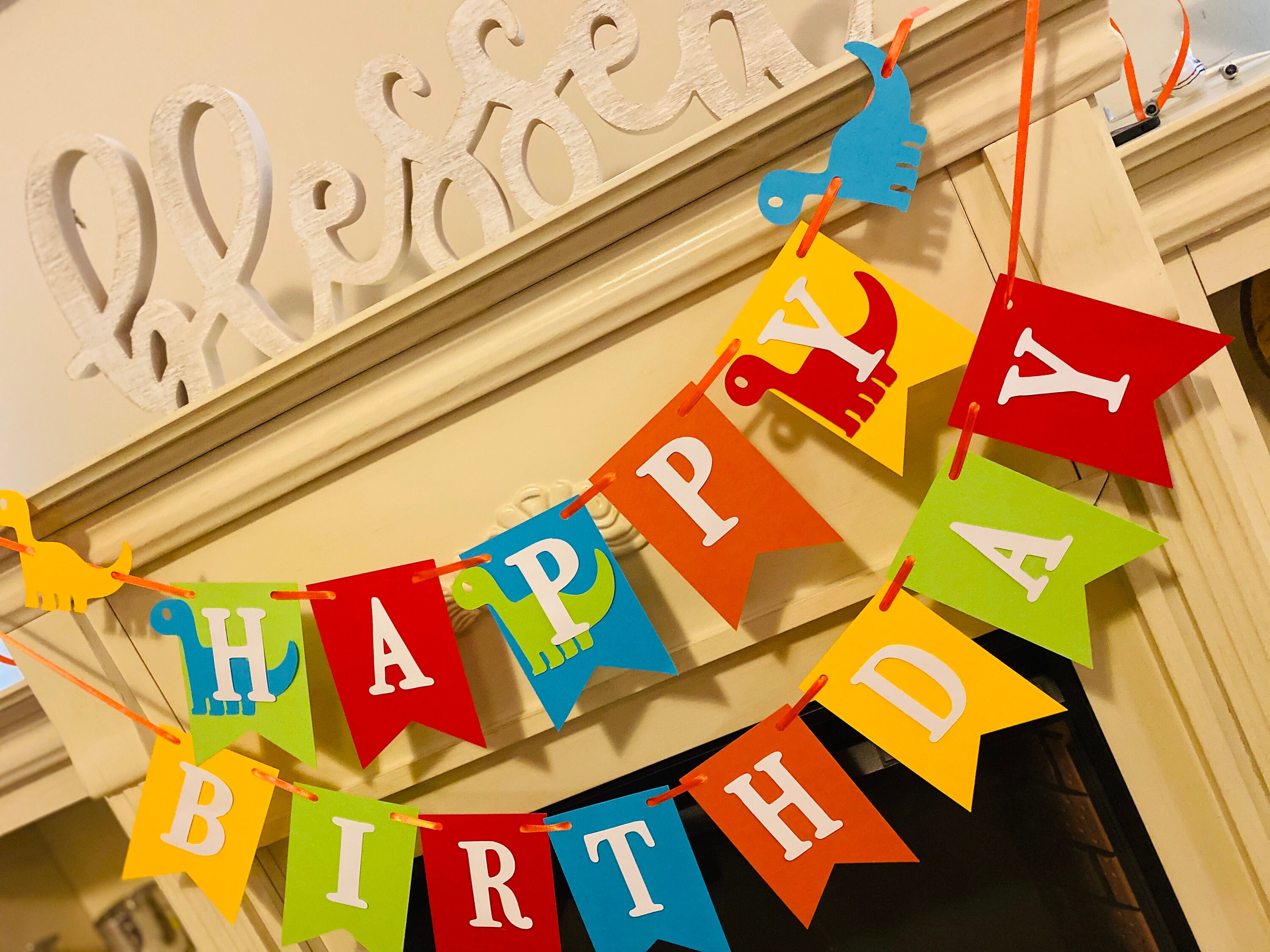 Dinosaur Birthday Banner Dinosaur Birthday Decorations | Etsy