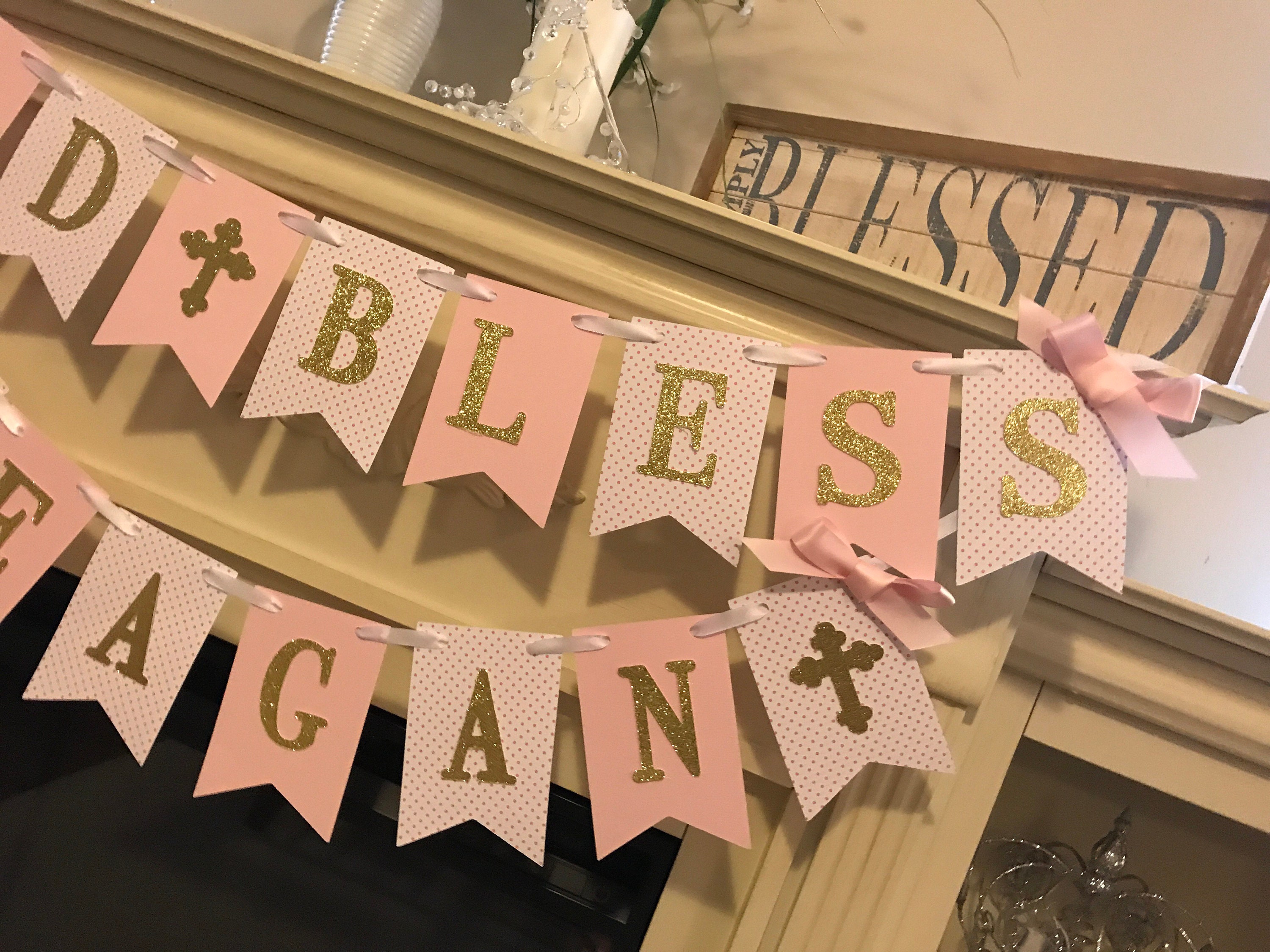 Baptism Banner Baptism Decorations christening Banner - Etsy