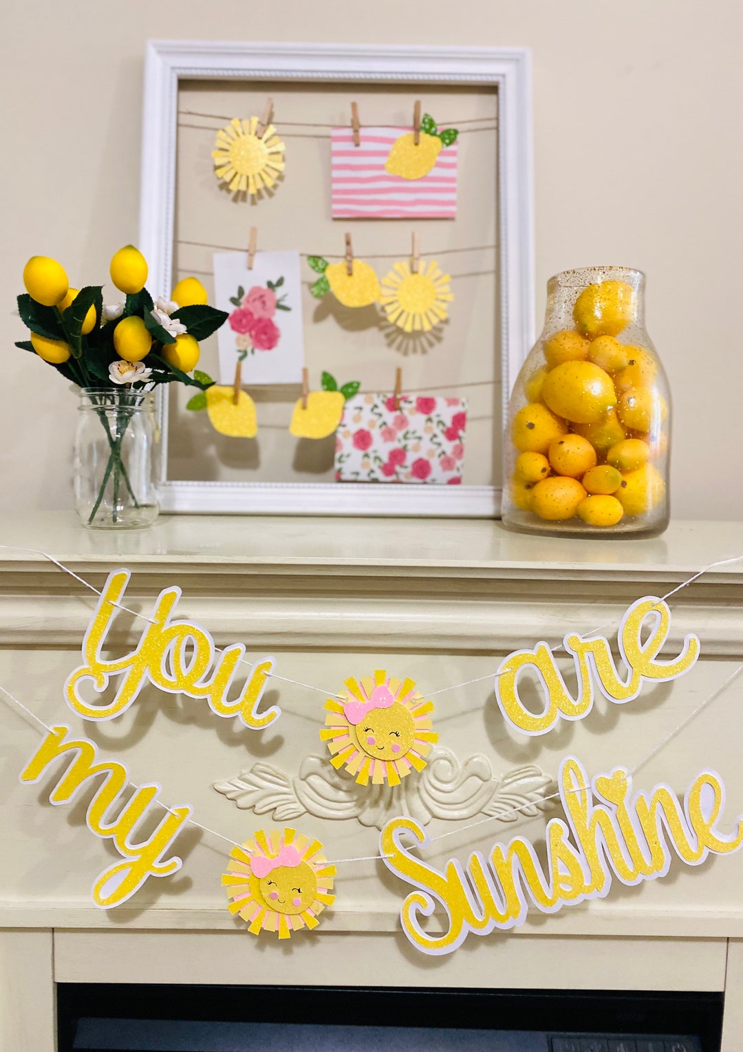 You Are My Sunshine Birthday Decorations You Are My Sunshine Banner ...