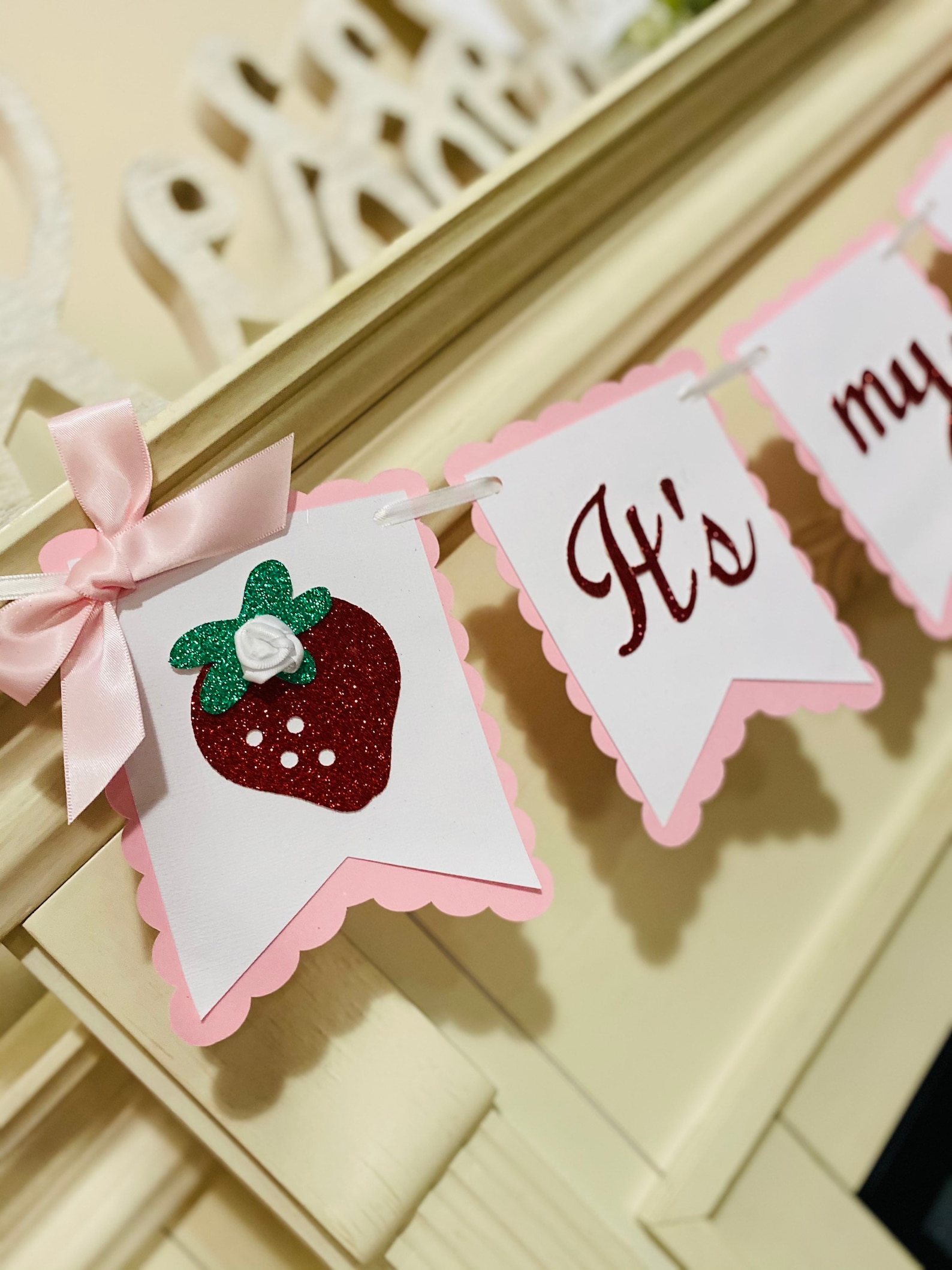 Strawberry Birthday Decorations Strawberry Birthday Banner . | Etsy