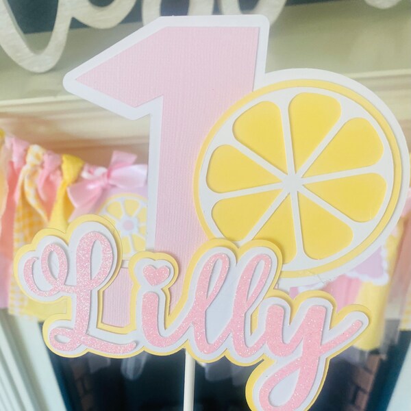Lemon Cake Topper - Etsy
