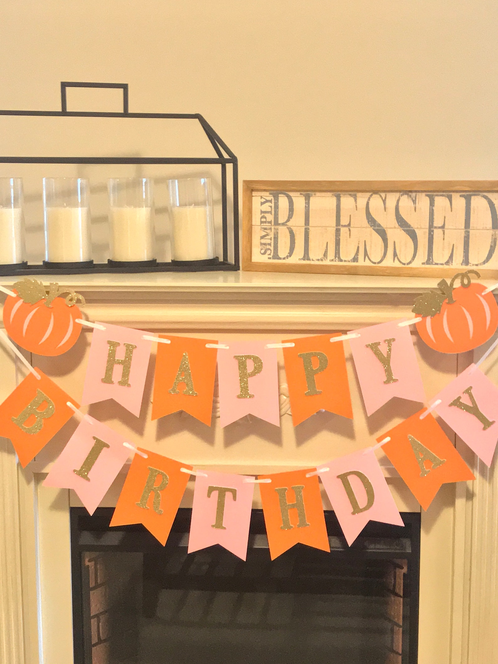 Pumpkin Birthday Decorations, Pumpkin Birthday Banner,girl 1st Birthday ...