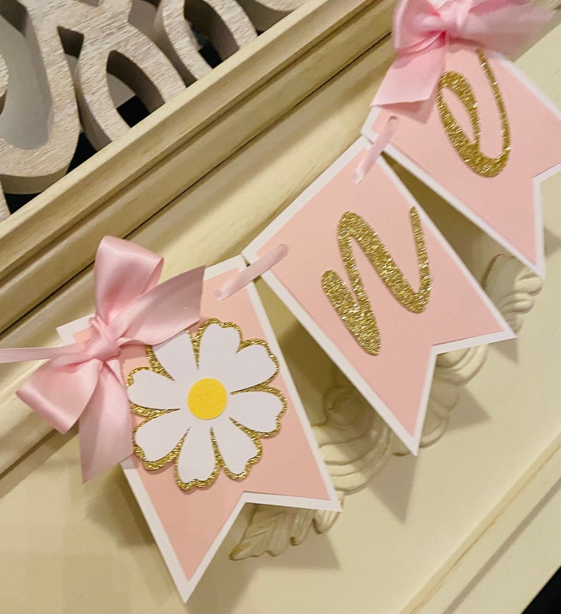 Daisy Birthday Party , Daisy High Chair Banner, Daisy Party Decorations ...