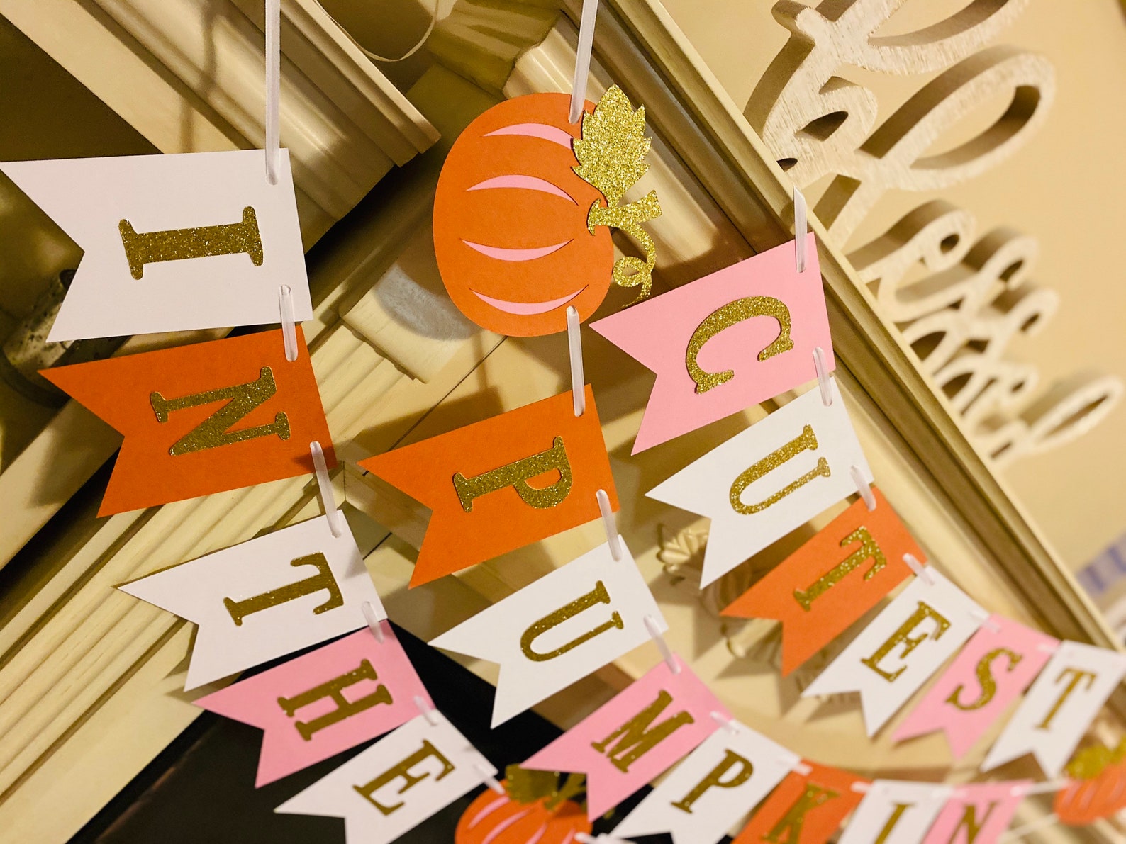 Pumpkin Birthday Banner Pumpkin 1st Birthdaycutest Pumpkin - Etsy