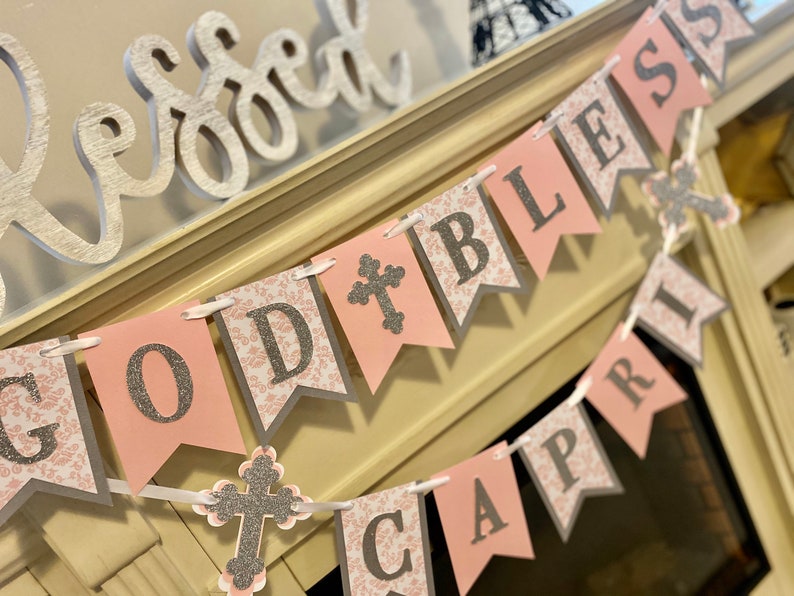 Baptism Banner Christening Banner First Communion Banner - Etsy