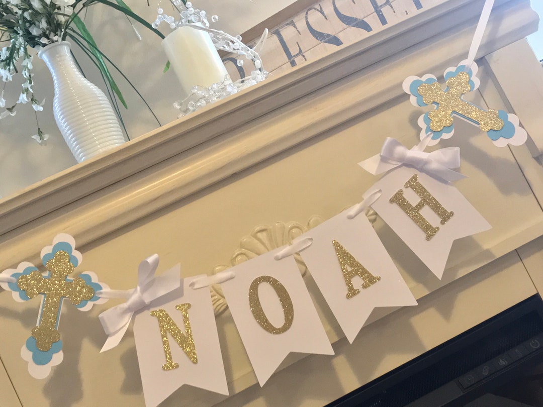 Baptism Decorations ,baptism Banner,christening God Bless,holy ...
