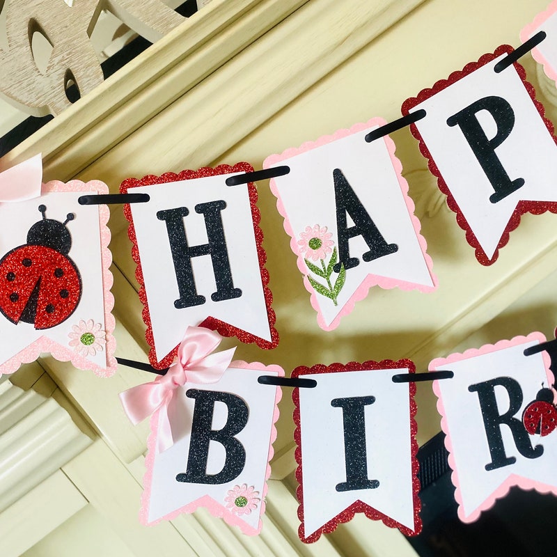 Ladybug Banner - Etsy