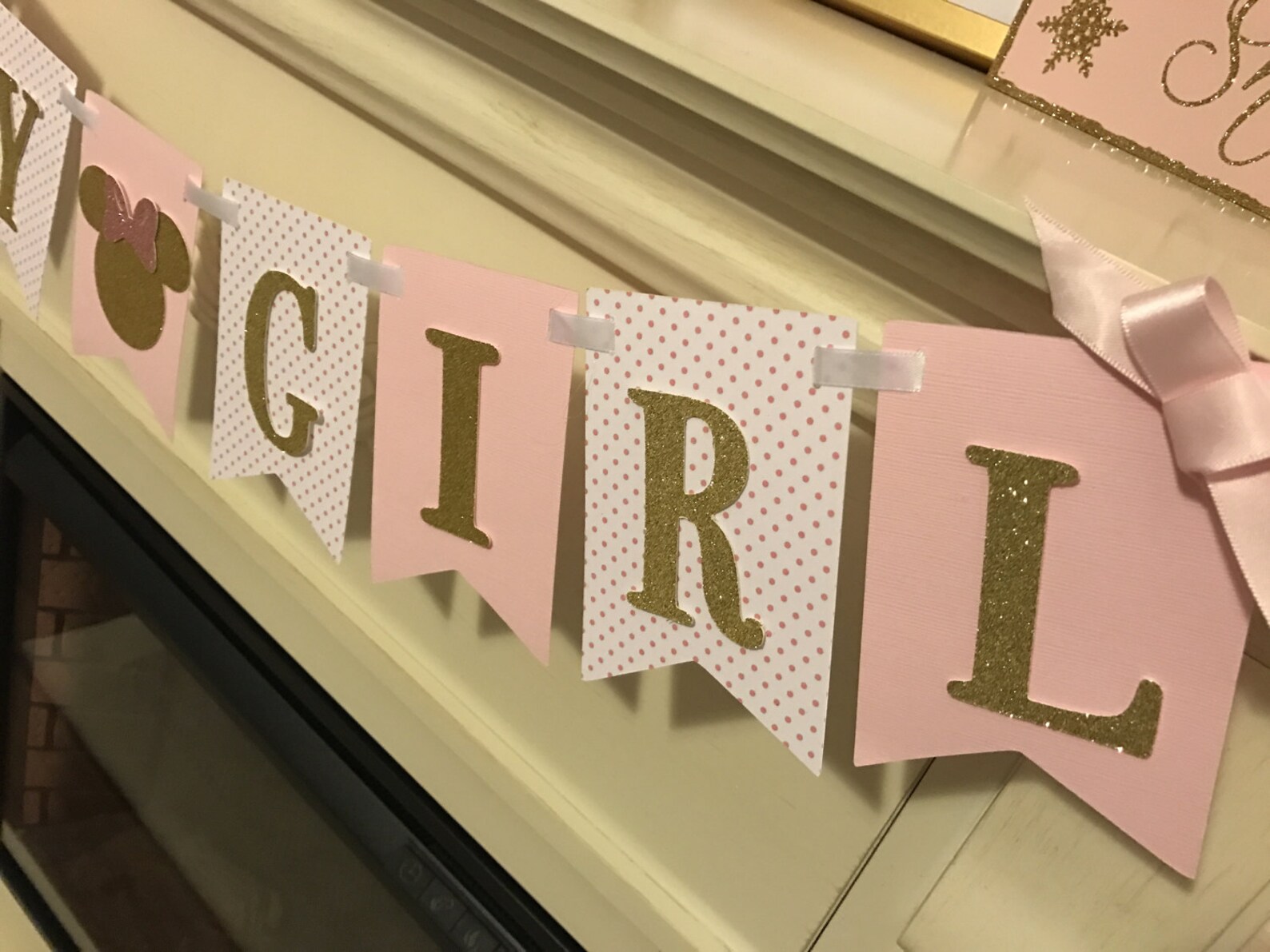 Minnie Mouse Banner Minnie Mouse Baby Shower Its a Girl - Etsy