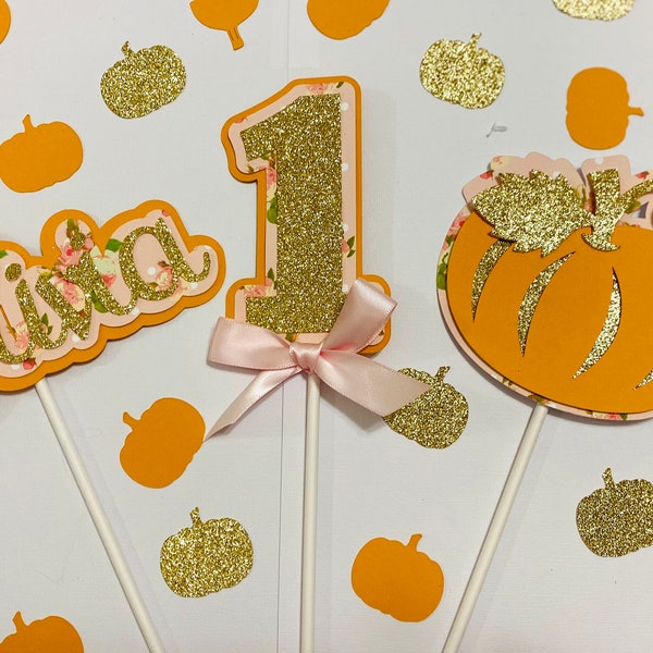 Pumpkin Centerpieces First Birthday - Etsy