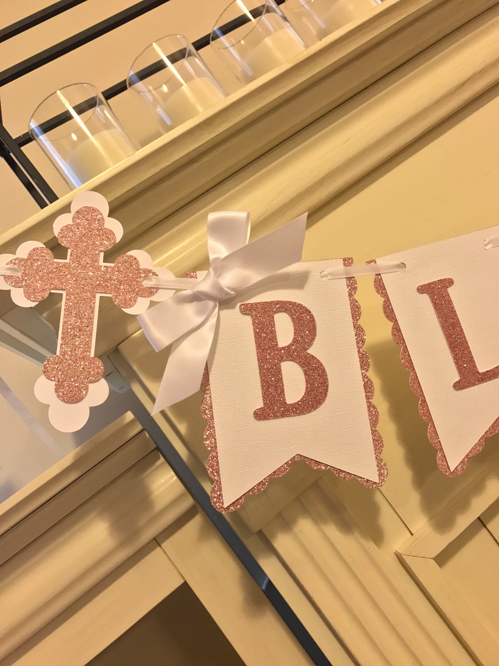Blessed Banner Banner for Christening Baptism First - Etsy