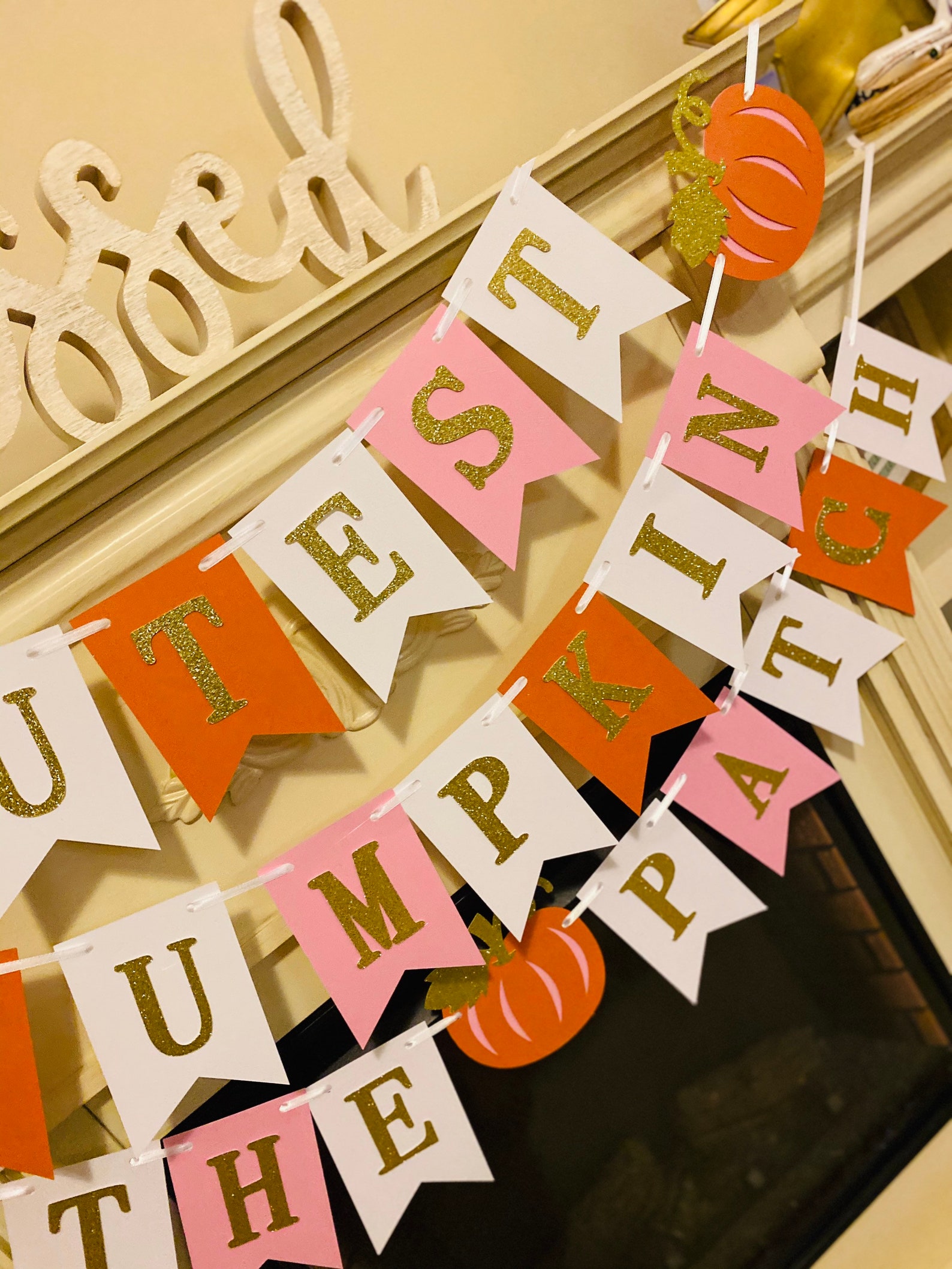 Pumpkin Birthday Banner Pumpkin 1st Birthdaycutest Pumpkin - Etsy