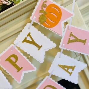 Pumpkin Birthday Decorations, Pumpkin Banner, Pumpkin Turning One ...