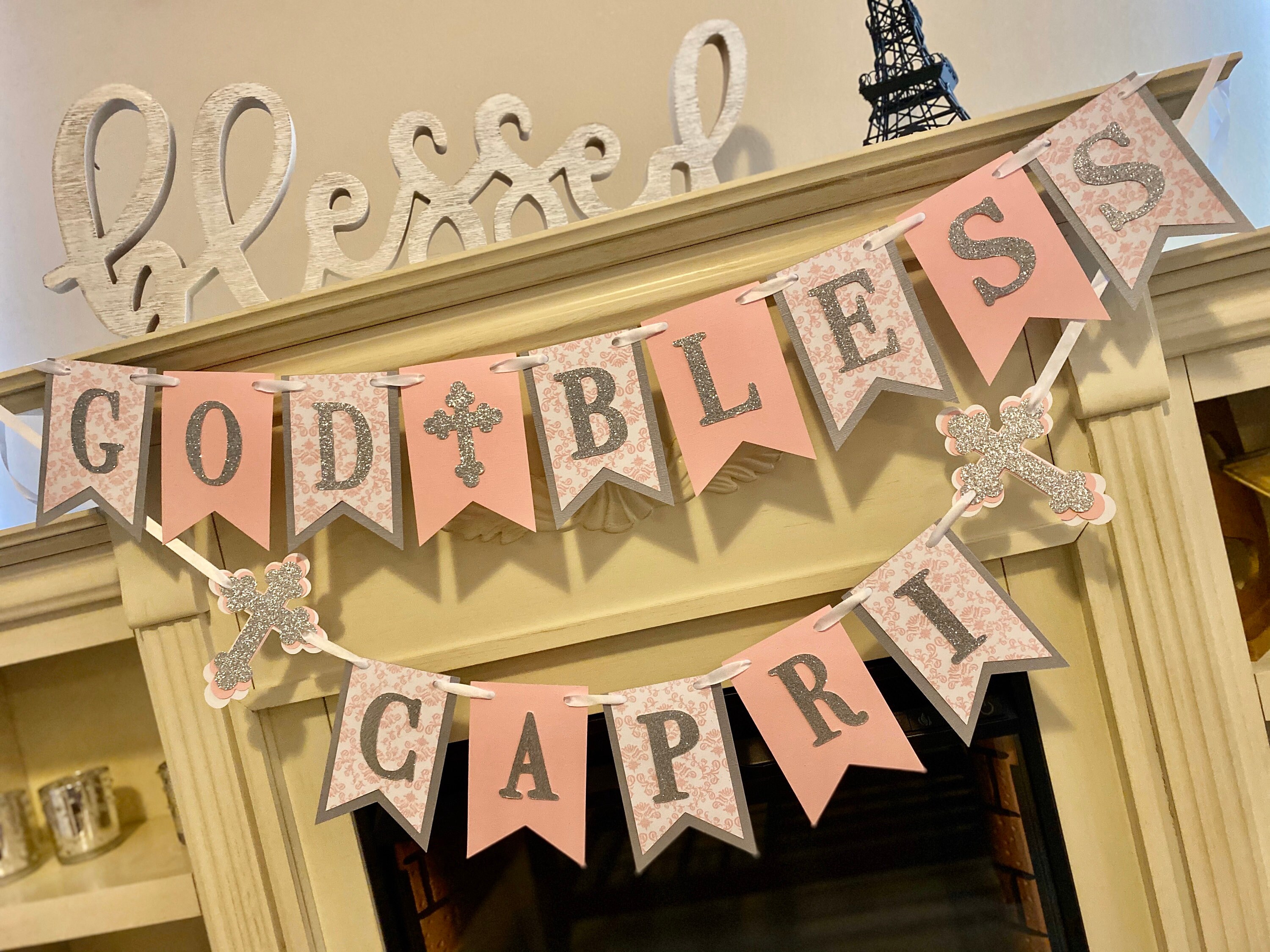 Baptism Banner Christening Banner First Communion Banner | Etsy