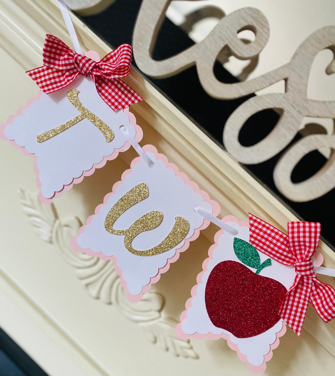 Apple Birthday Decorations High Chair Banner . Apple Orchard Decor ...