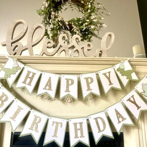 Tea Rex Birthday Decorations , Dinosaur 1st Birthday ,oneasaurus Banner ...