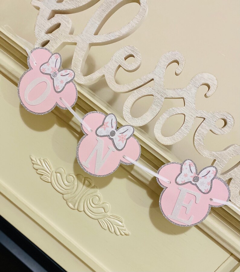 Minnie Mouse High Chair Banner Minnie Mouse Birthday Banner - Etsy