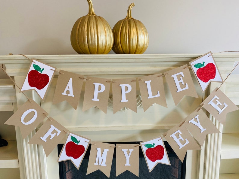Apple Birthday Party . Apple Birthday Decorations.apple of My - Etsy