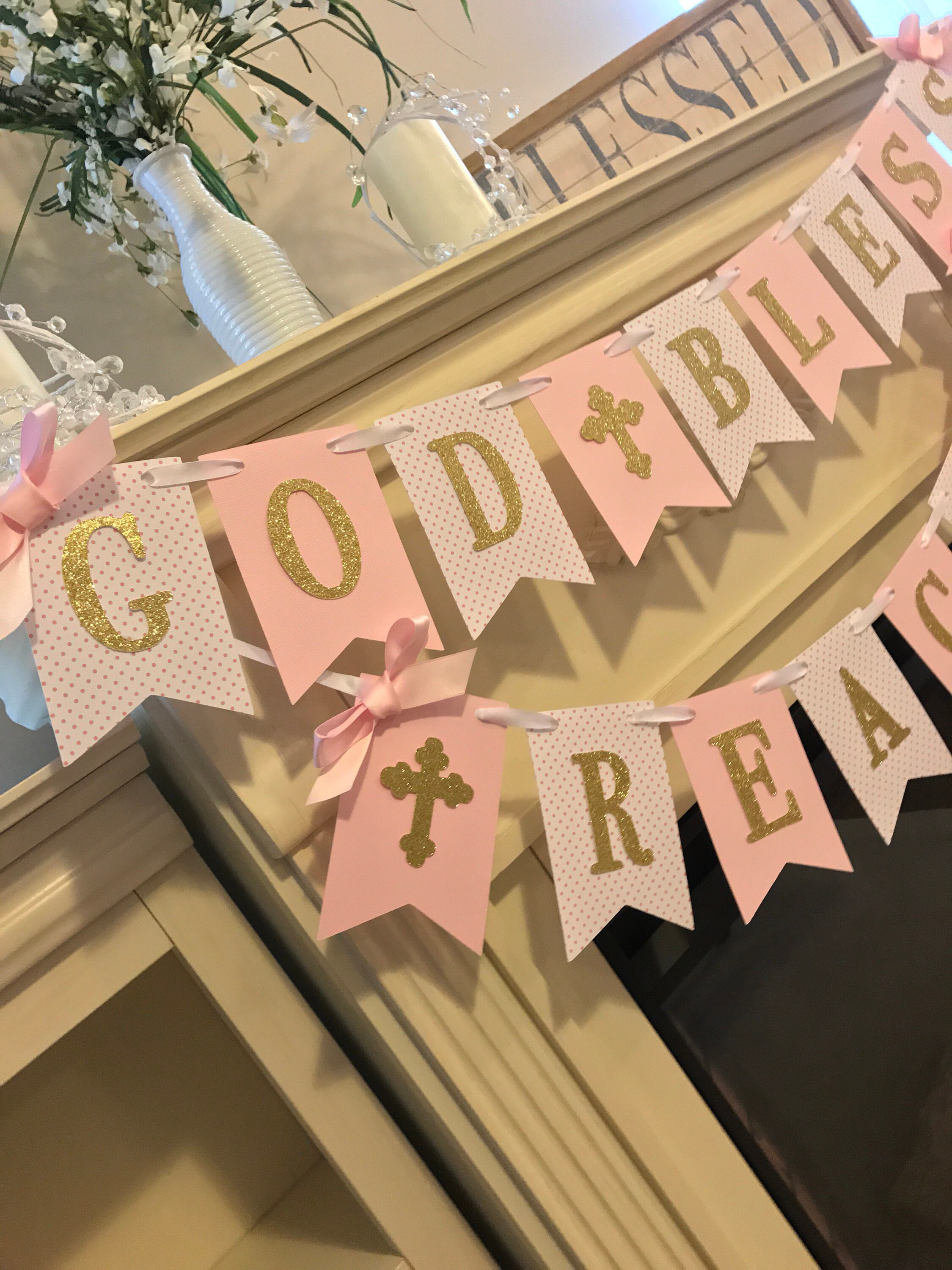 Baptism Banner Baptism Decorations christening Banner - Etsy
