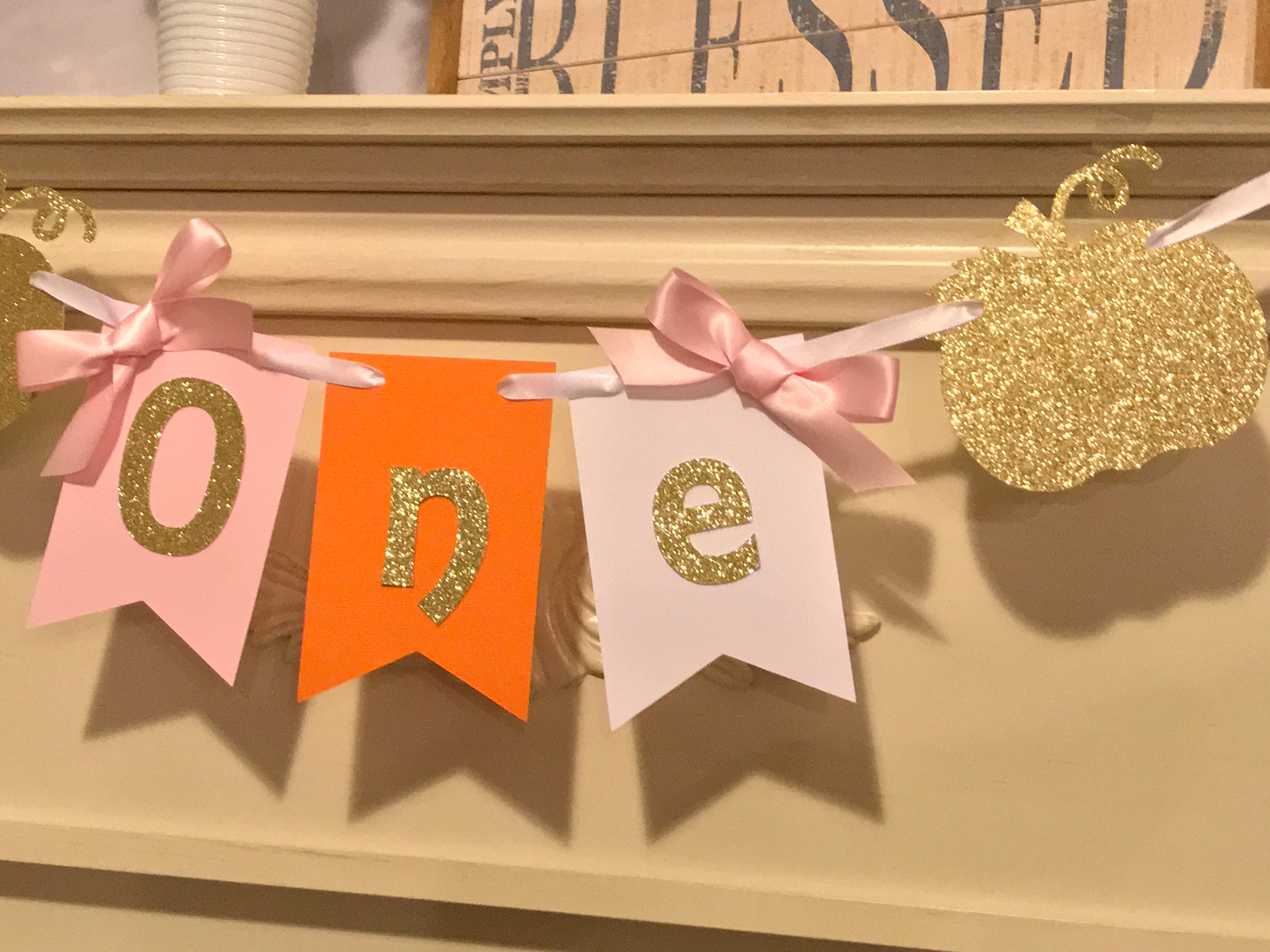 Pumpkin Banner 1st BirthdayPumpkin High Chair Banner. Pumpkin | Etsy