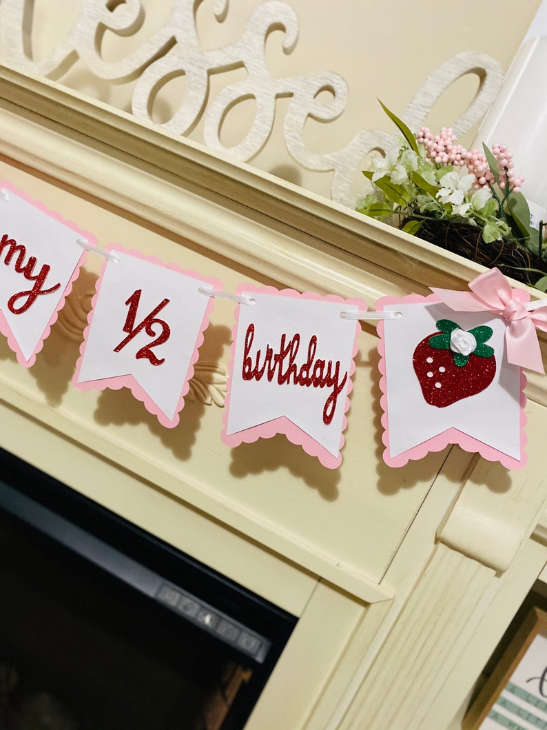 Strawberry Birthday Decorations Strawberry Birthday Banner . | Etsy
