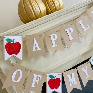 Apple Birthday Party . Apple Birthday Decorations.apple of My - Etsy