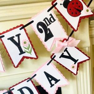 Ladybug Birthday Banner, Ladybug Birthday Decorations, Ladybug Party ...