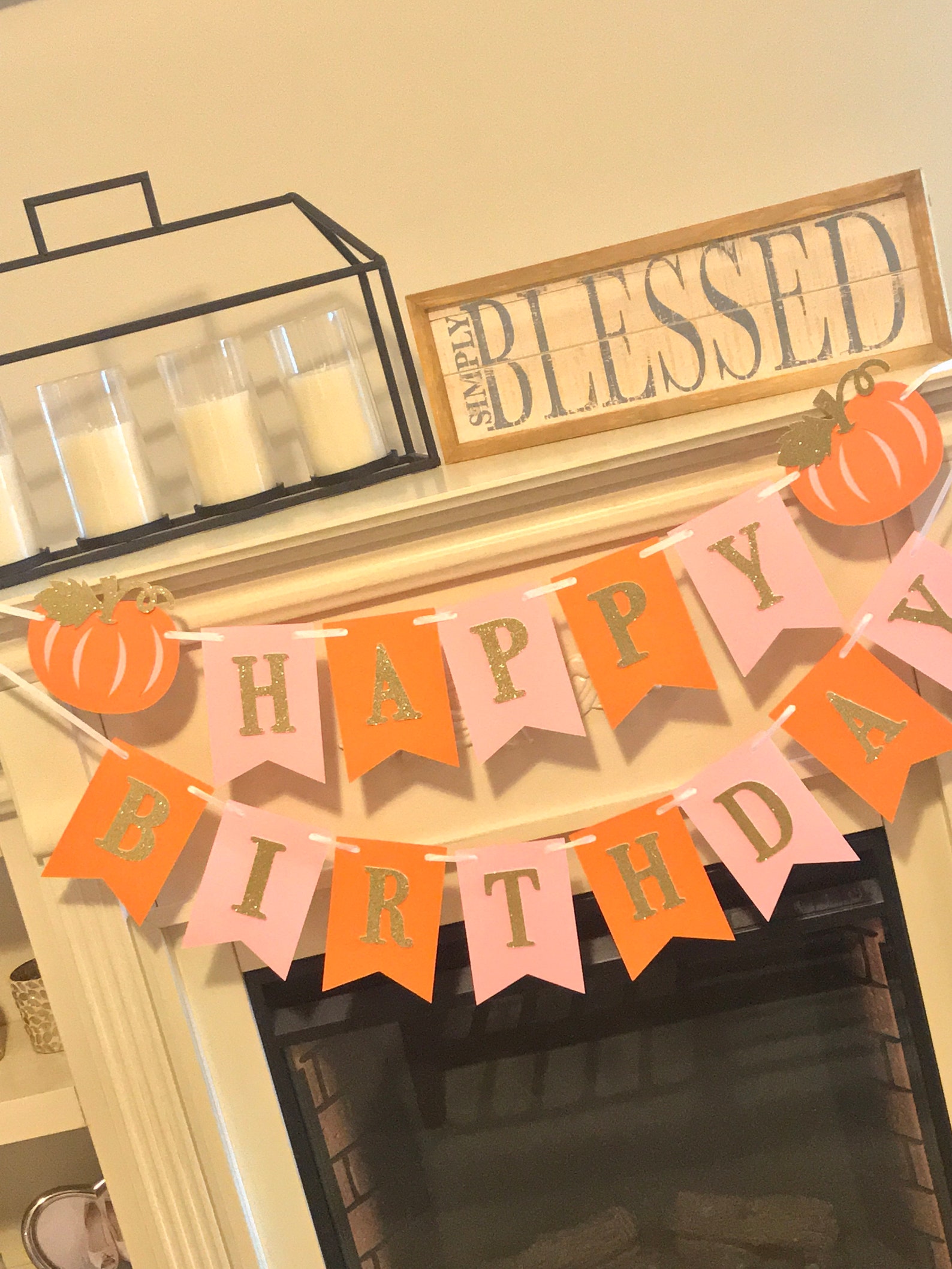 Pumpkin Birthday Decorations, Pumpkin Birthday Banner,girl 1st Birthday ...