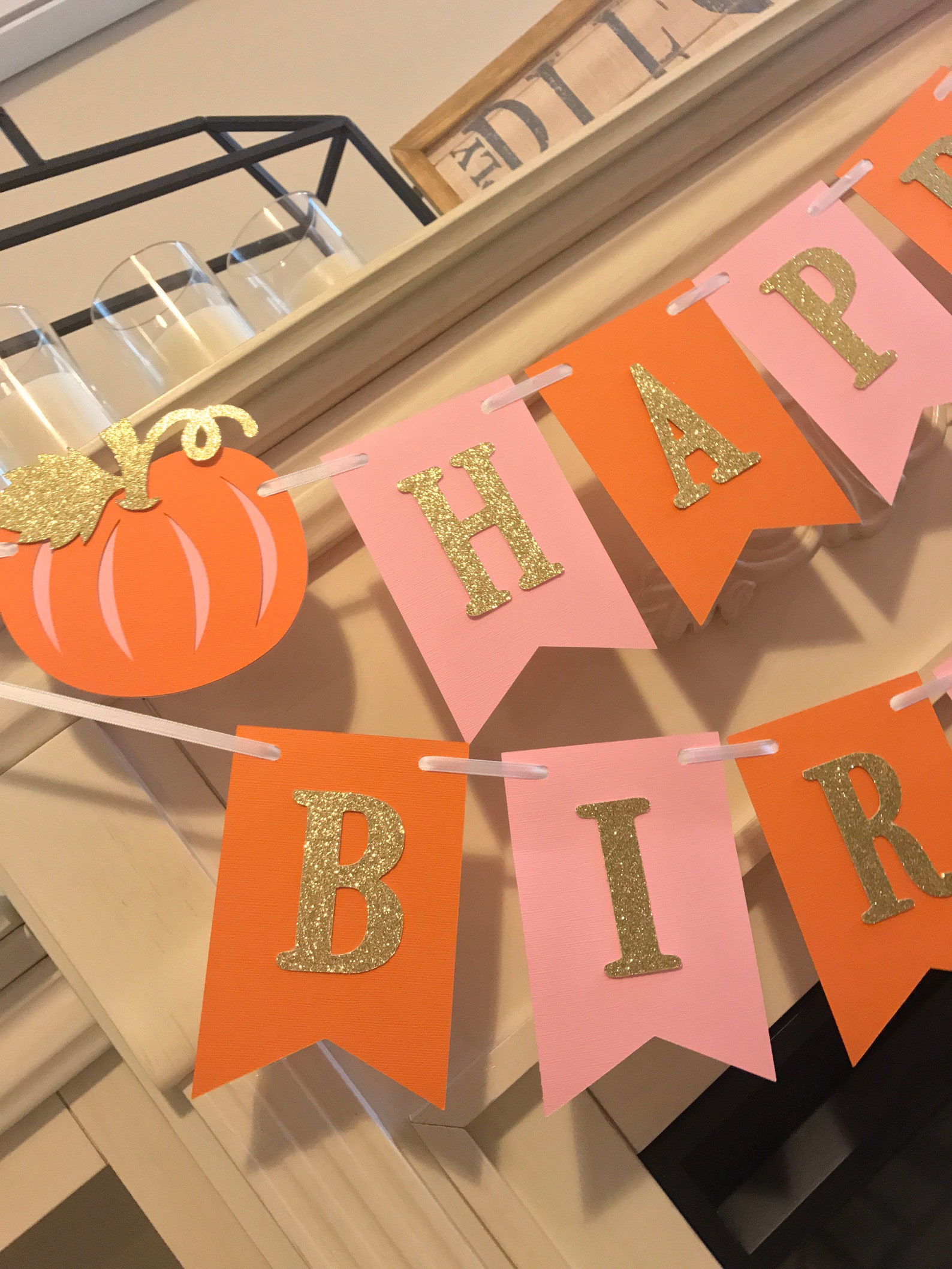 Pumpkin Birthday Decorations, Pumpkin Birthday Banner,girl 1st Birthday ...