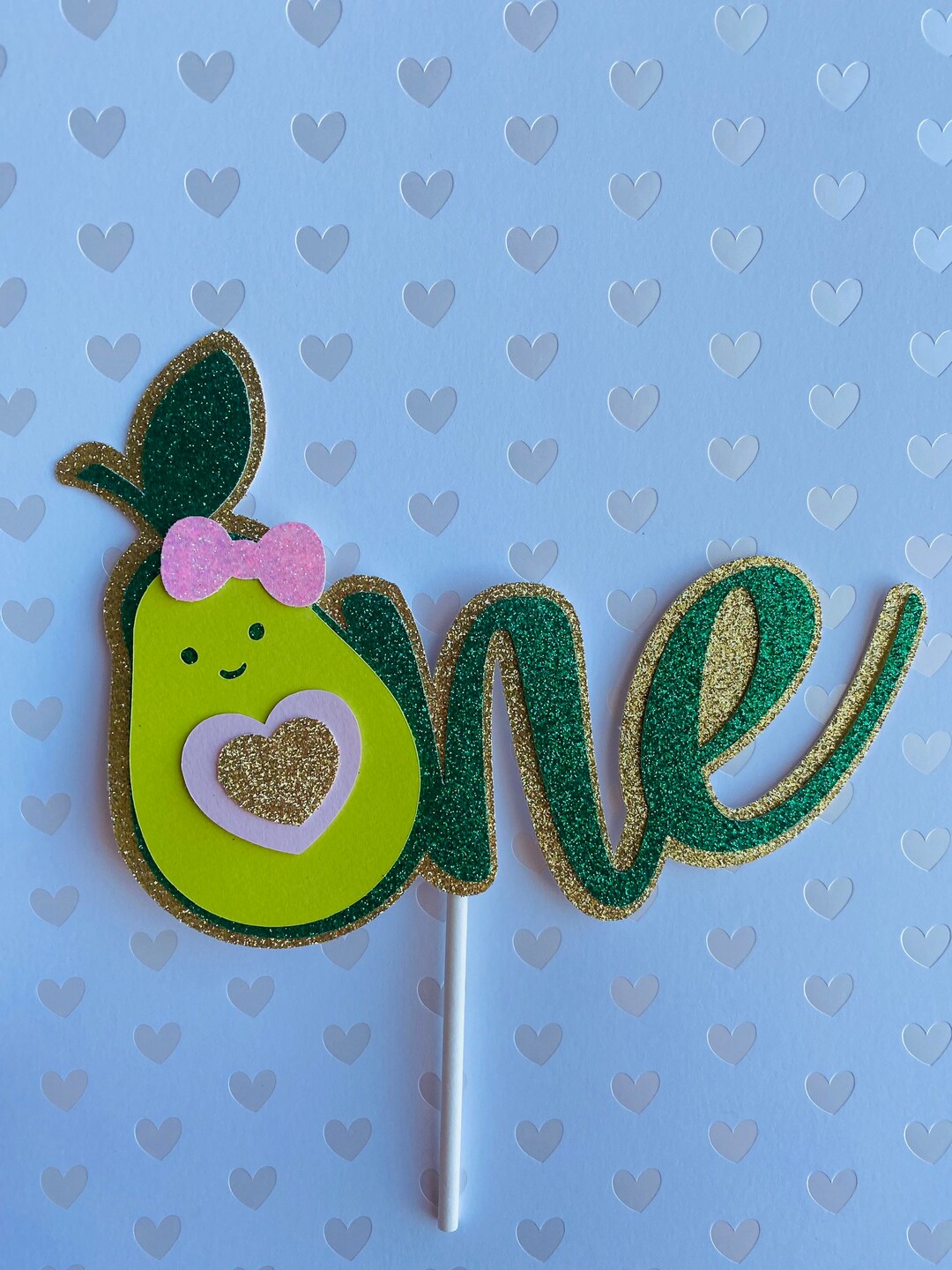 Avocado First Birthday Decorations,avocado Cake Topper Holy Guacamole ...