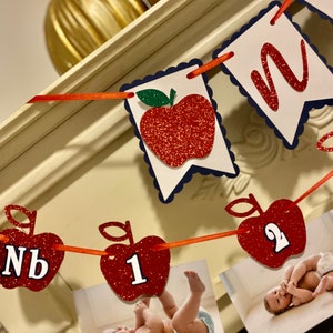 Apple Birthday Decorations, Apple Photo Banner Apple High Chair Banner ...