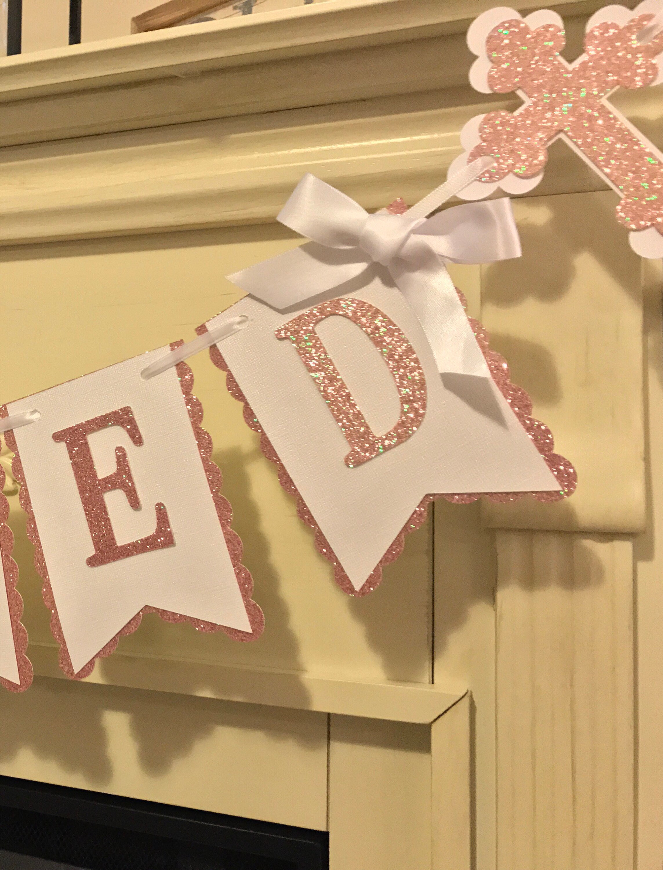 Blessed Banner Banner for Christening Baptism First | Etsy