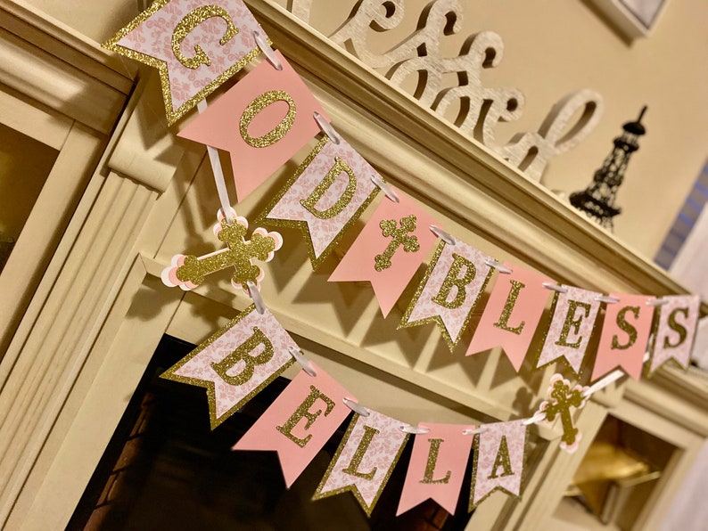 Baptism Decorations Christening Banner Baptism Banner Girl | Etsy