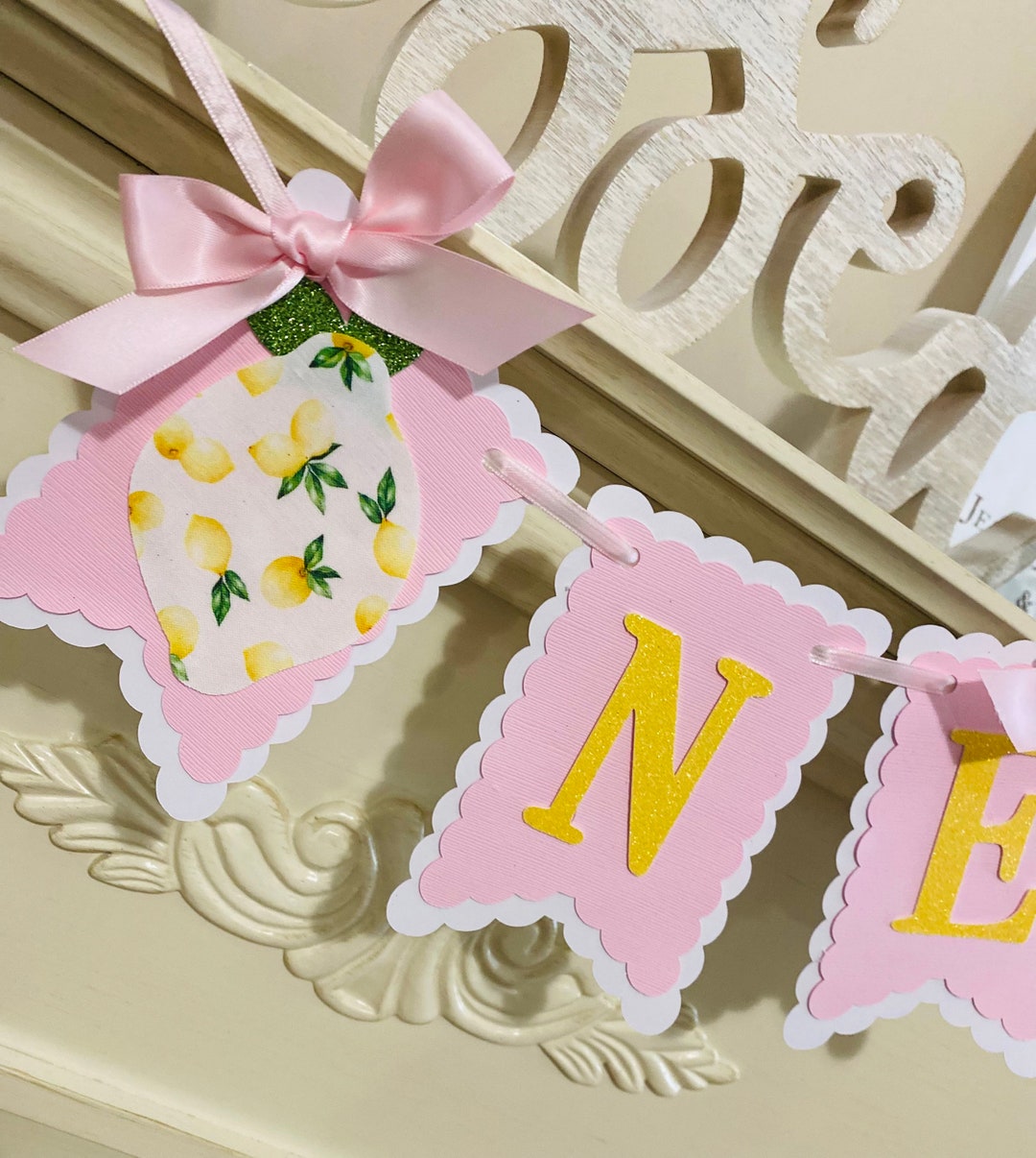 Lemonade Birthday Decorations, Girl First Birthday, Lemonade High Chair ...