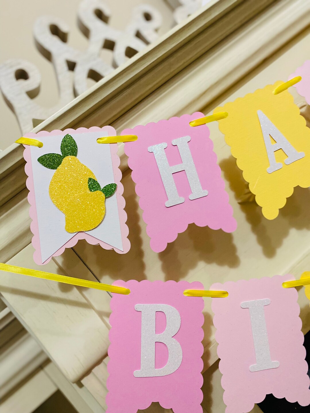 Lemonade Birthday Banner, Pink Lemonade Banner, Lemonade First Birthday ...