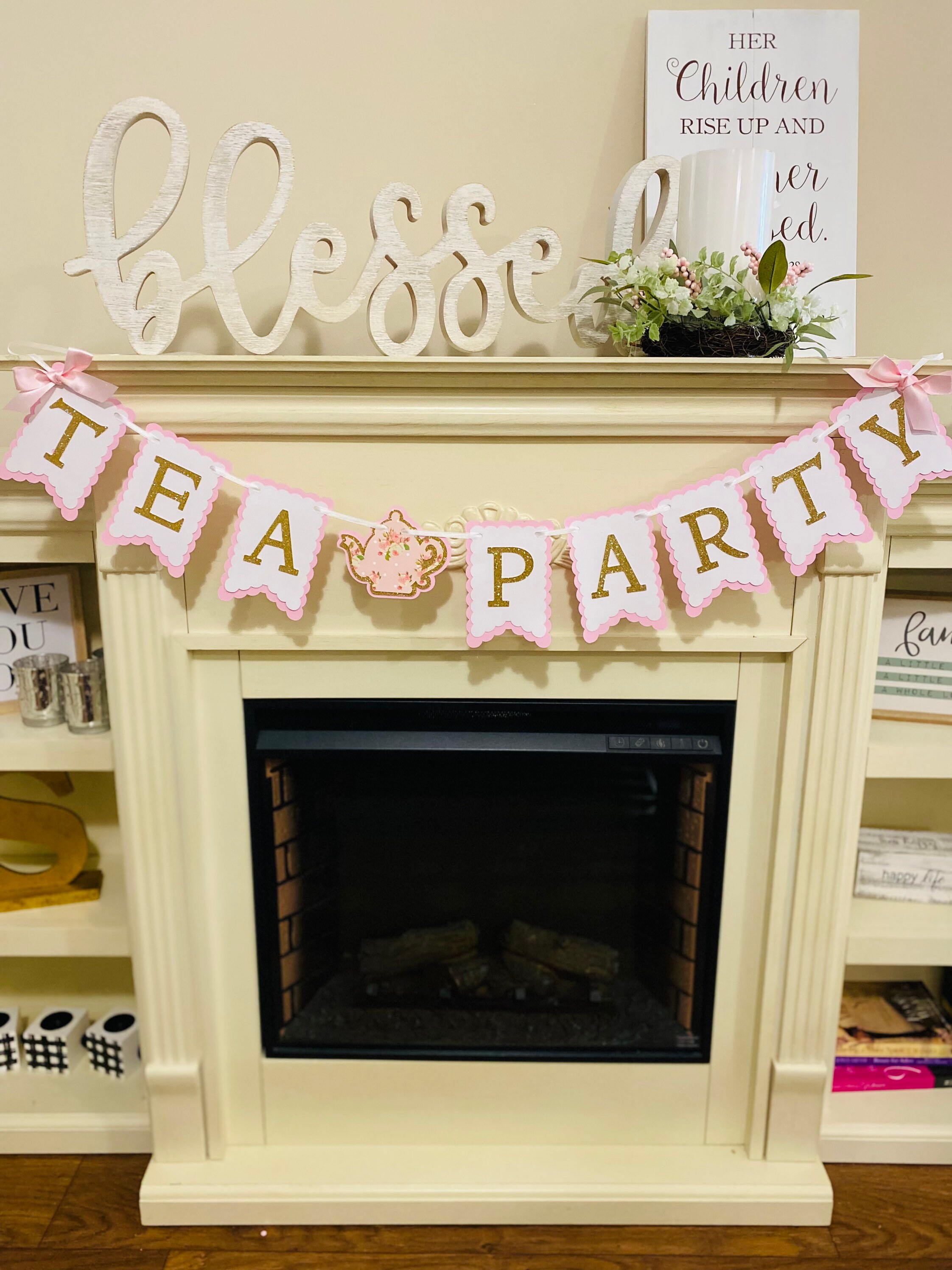 Tea Party Birthday Banner Tea for Two Birthday Princess Tea - Etsy UK