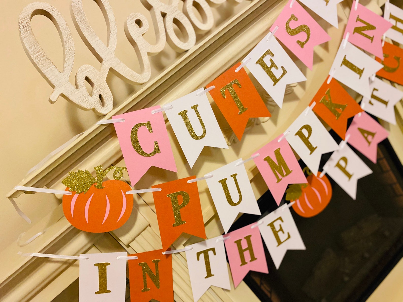 Pumpkin Birthday Banner Pumpkin 1st Birthdaycutest Pumpkin - Etsy