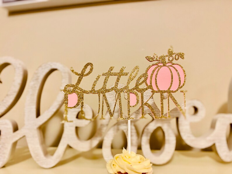 Pumpkin Cake Topper pumpkin Birthday Party Our Little | Etsy