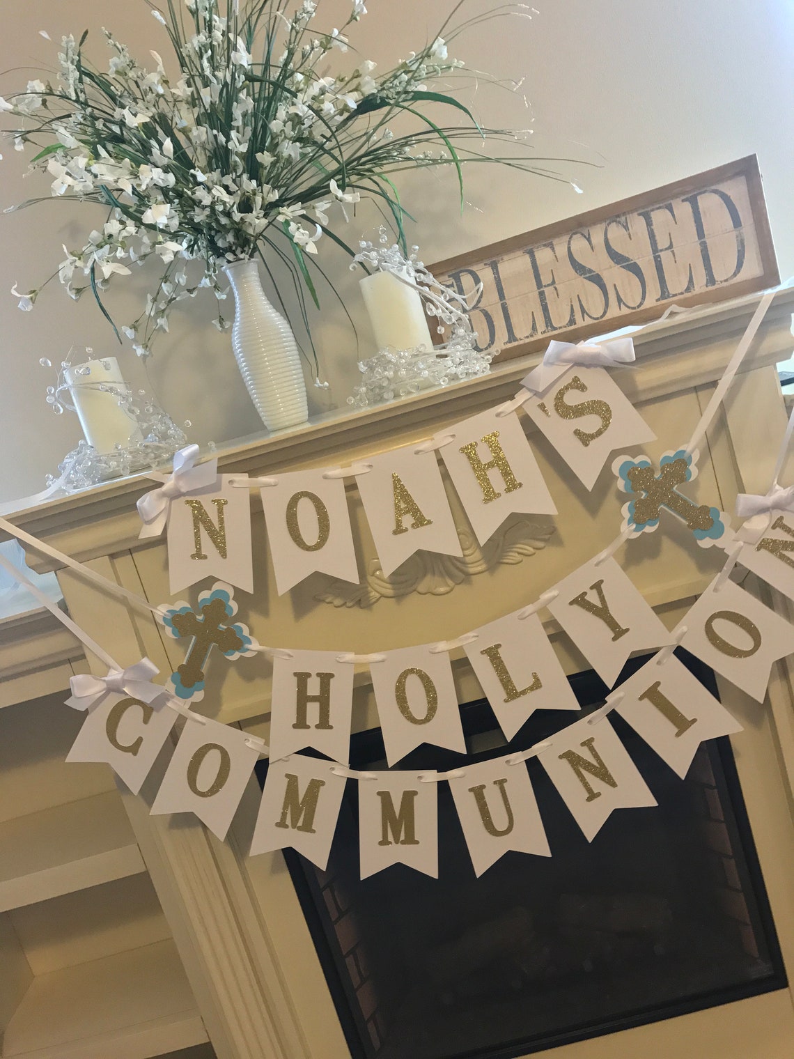 First Communion Banner First Holy Communion Decorations - Etsy