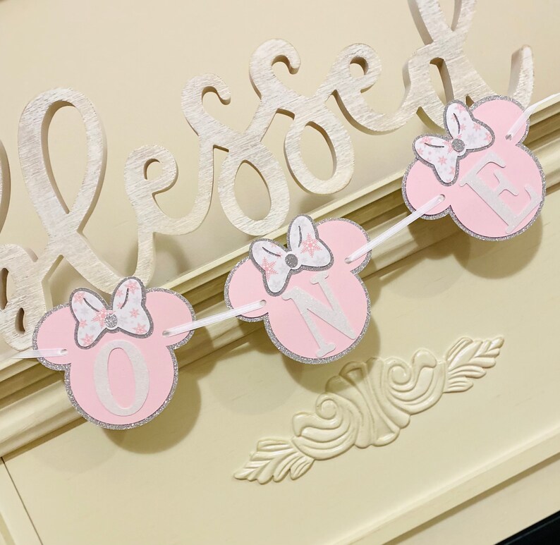 Minnie Mouse High Chair Banner Minnie Mouse Birthday Banner - Etsy