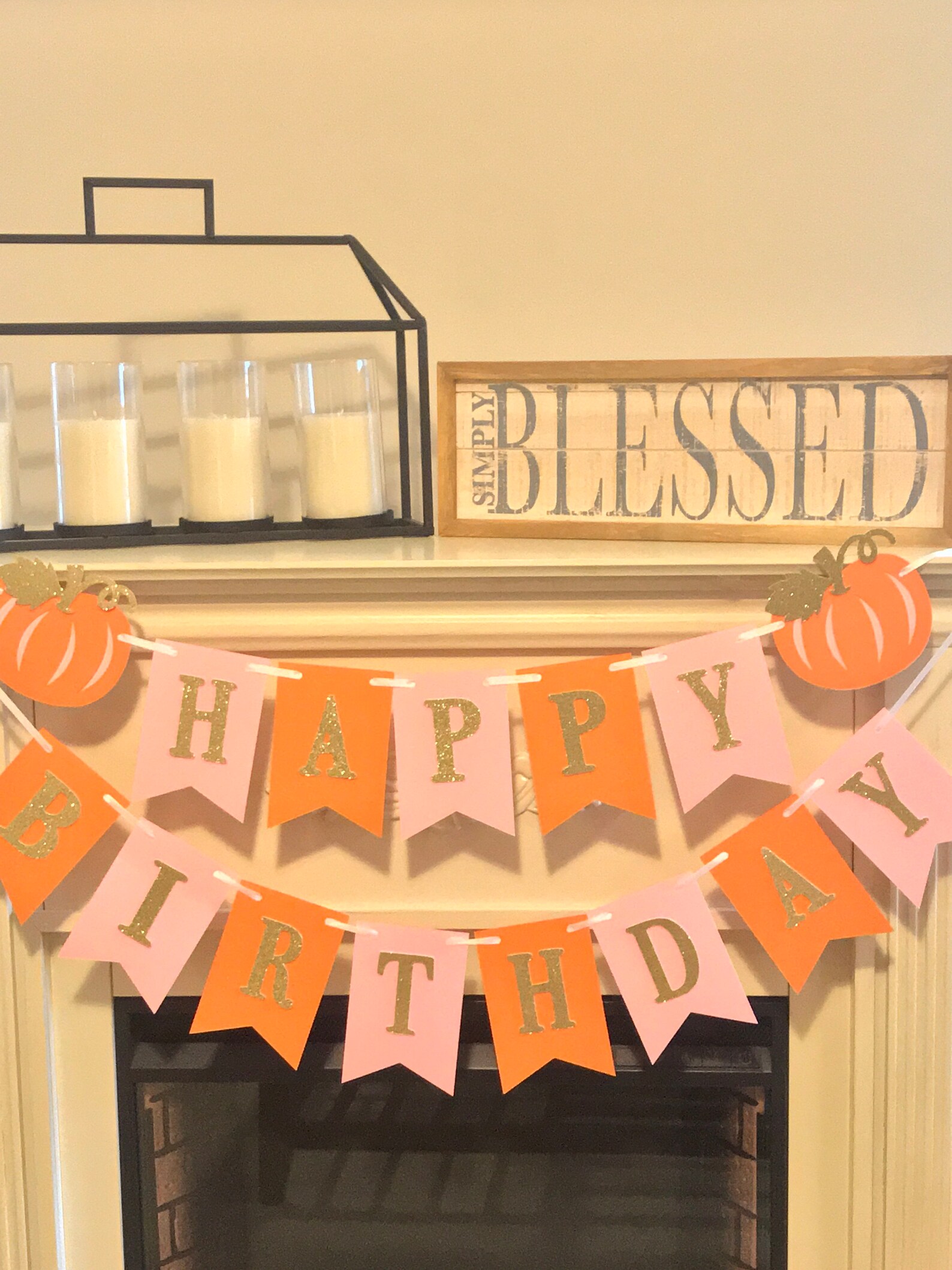 Pumpkin Birthday Decorations, Pumpkin Birthday Banner,girl 1st Birthday ...