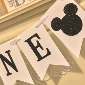 Mickey Mouse Birthday Banner, Mickey Mouse High Chair Banner, Photo ...