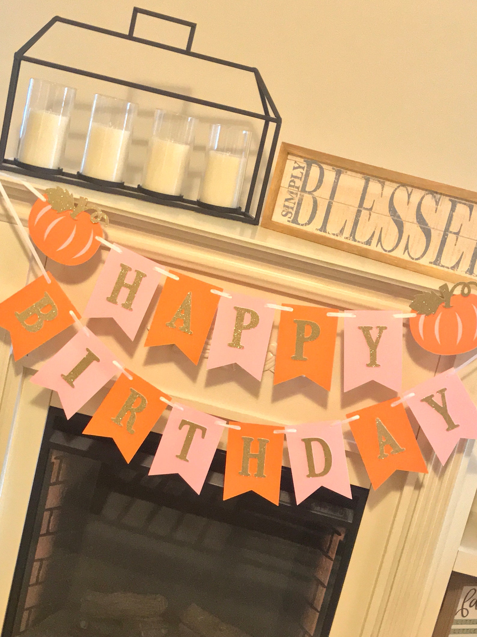 Pumpkin Birthday Decorations, Pumpkin Birthday Banner,girl 1st Birthday ...